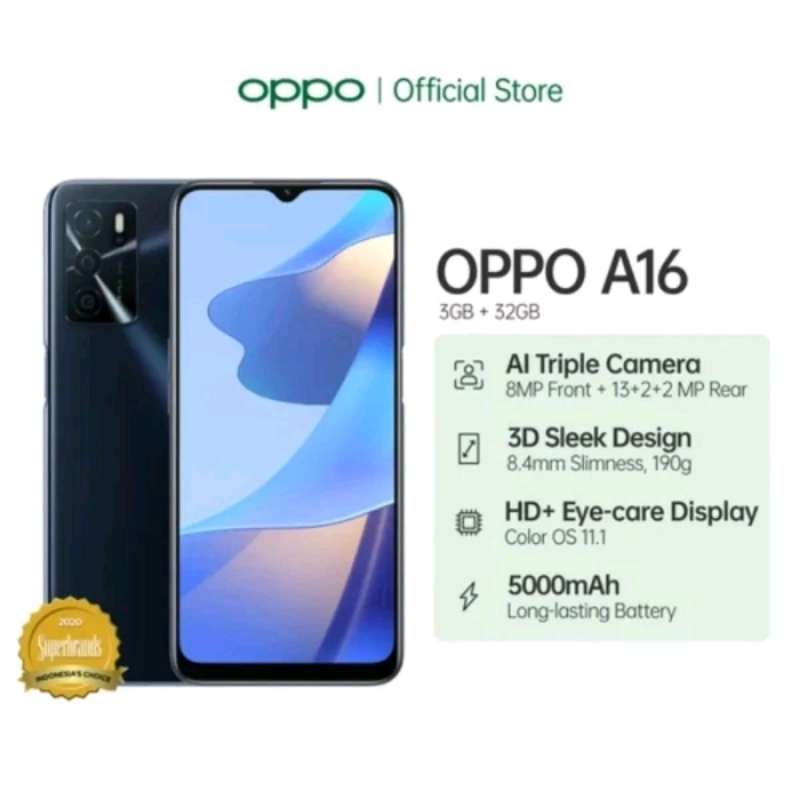 Promo Oppo A16 4GB/64GB Diskon 15% di Seller Mega Phone Cell PasPut ...