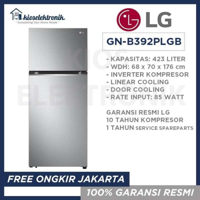 Jual LG GN-B392PLGB Kulkas 2 Pintu Inverter - GNB392PLGB - B 392 PLGB di Seller KIOS ELEKTRONIK ...