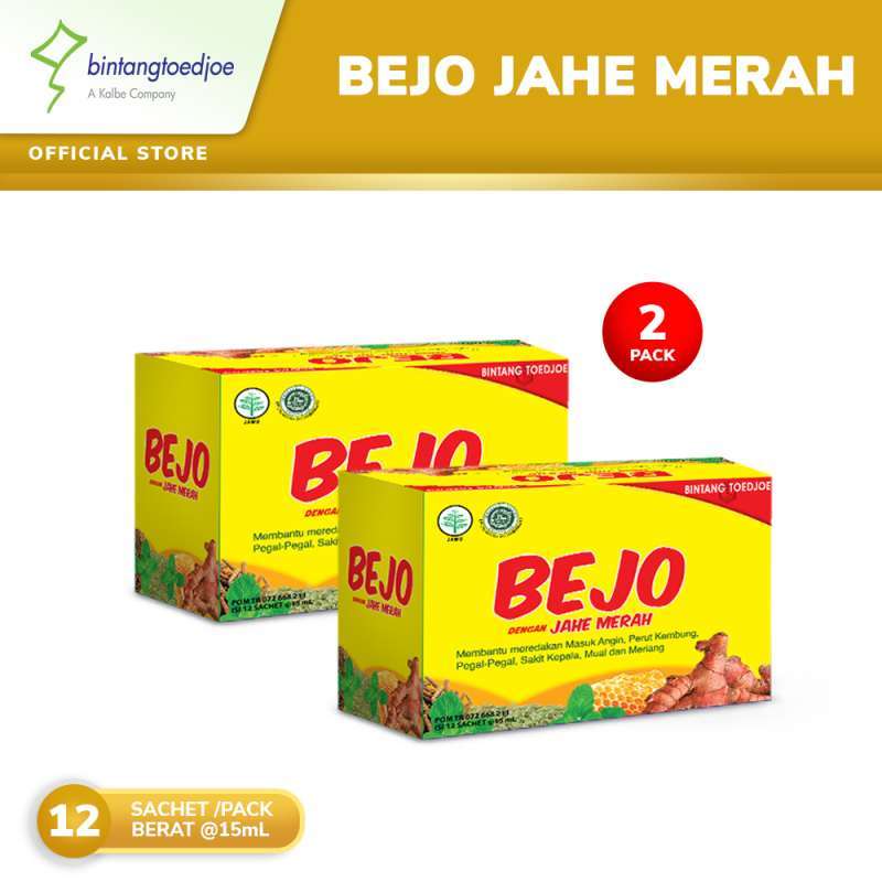 Promo Bejo Jahe Merah Sachet 2 Pack (24 Sachet) Diskon 15% di Seller ...