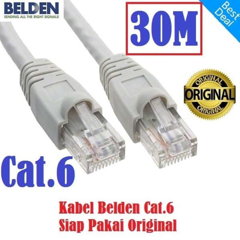 Promo Kabel LAN UTP Belden Cat 6 30M - Cat6 Belden Original 30 Meter Diskon 21% di Seller ...