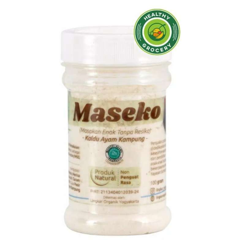 Jual Lingkar Organik Maseko Kaldu Ayam Kampung Bumbu Penyedap Rasa [100 ...