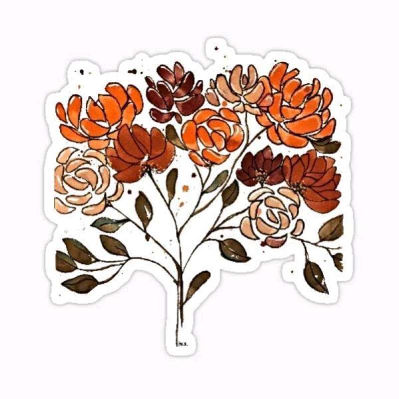Jual Aesthetic Sticker Bunga Di Seller Rhi Cv Zonie - Karangwangkal ...