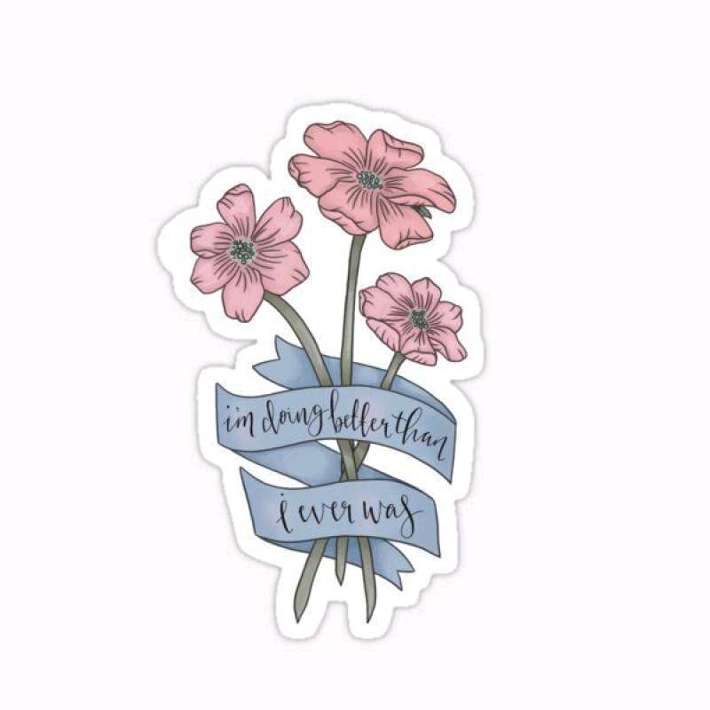 Jual Aesthetic Sticker Bunga Di Seller Rhi Cv Zonie - Karangwangkal ...