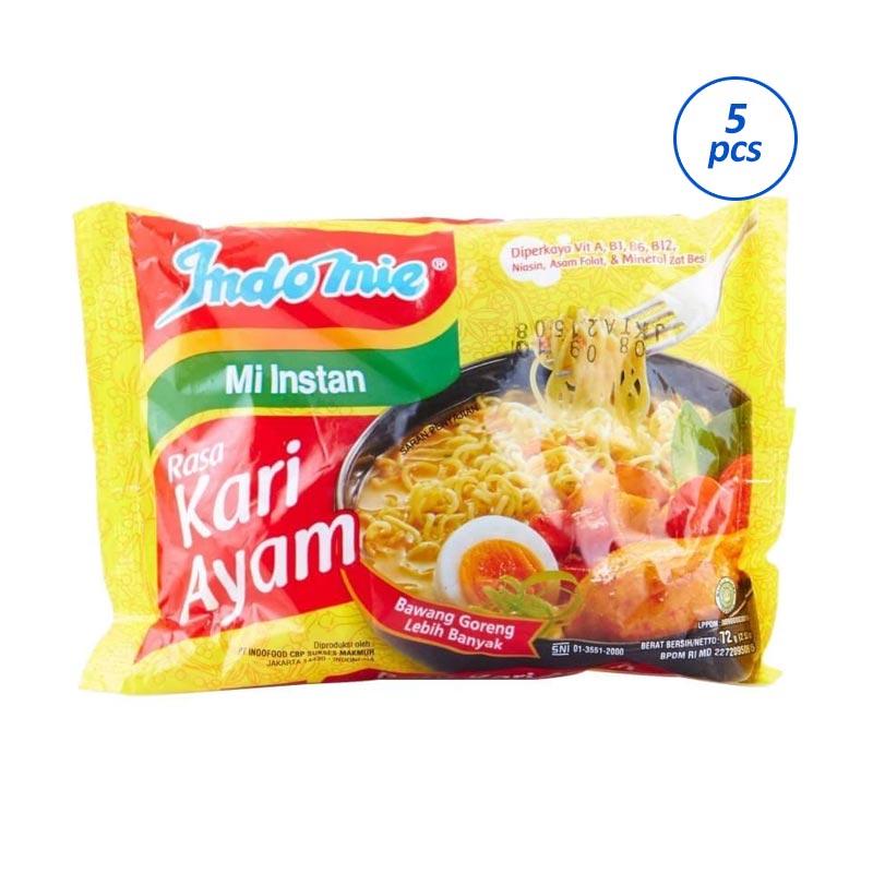 Jual Indomie Kari Ayam Mie Instan [5 pcs] di Seller Libra Mart ...