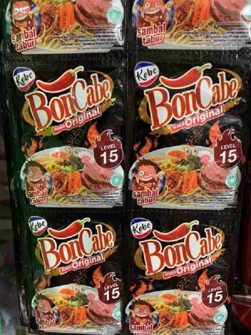 Jual Bon Cabe Level 15 Renceng Rasa Original isi 12 sachet Halal di ...