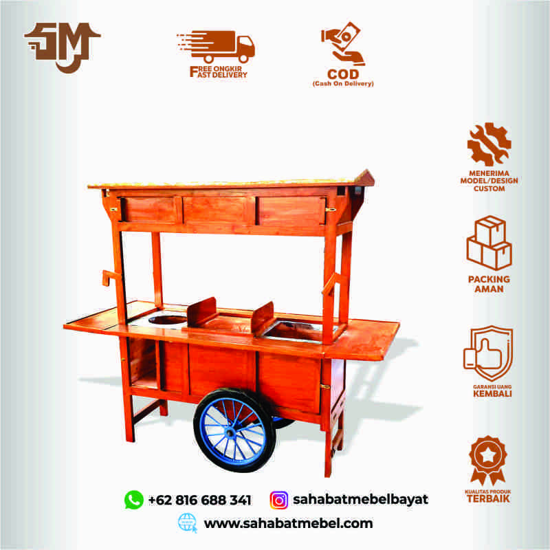 Jual Gerobak Jualan Gerobak Dimsum FREE ONGKIR di Seller Sahabat Mebel ...