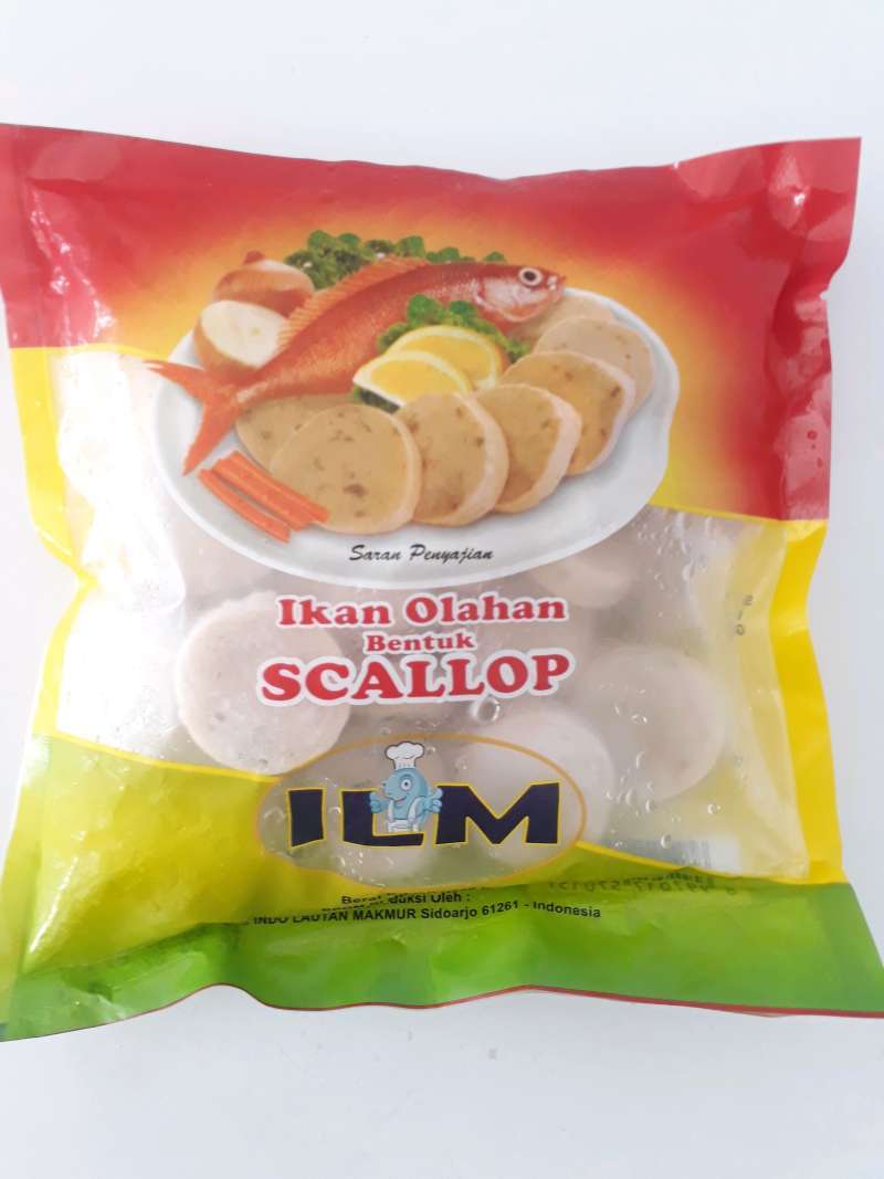 Jual Scallop Ikan Olahan ILM 500 Gram Ikan Olahan Bentuk Scallop Halal ...