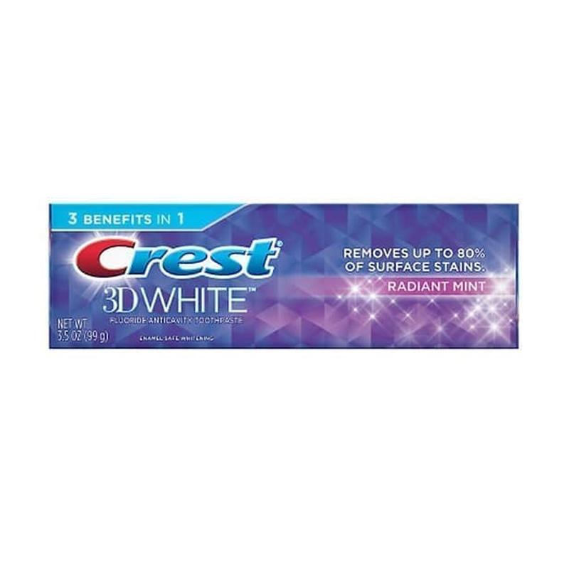 Jual Crest 3D White Radiant Mint Whitening Toothpaste [3.5 oz / 99 g ...