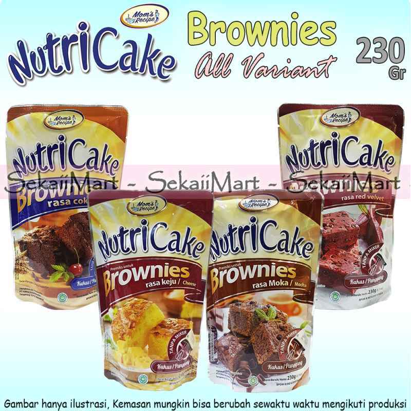 Promo Nutricake Brownies Instant All Variant - Nutri Cake Tepung Kue Brownis Semua Rasa 230g ...