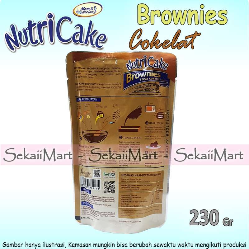 Promo Nutricake Brownies Instant All Variant - Nutri Cake Tepung Kue ...