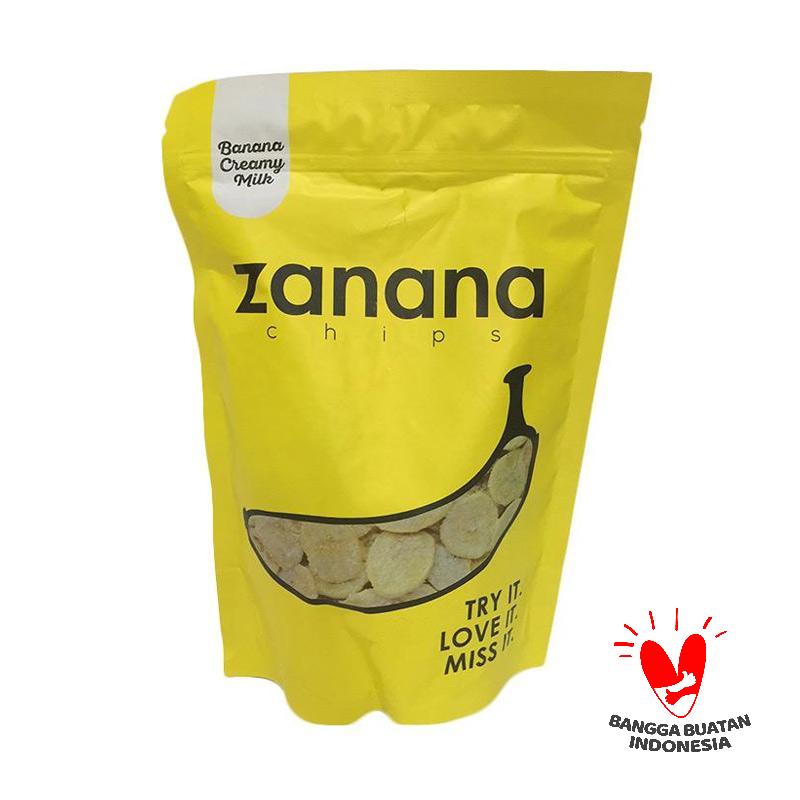 Promo Zanana Chips Rasa Creamy Milk Pisang Kripik Diskon 15% di Seller ...