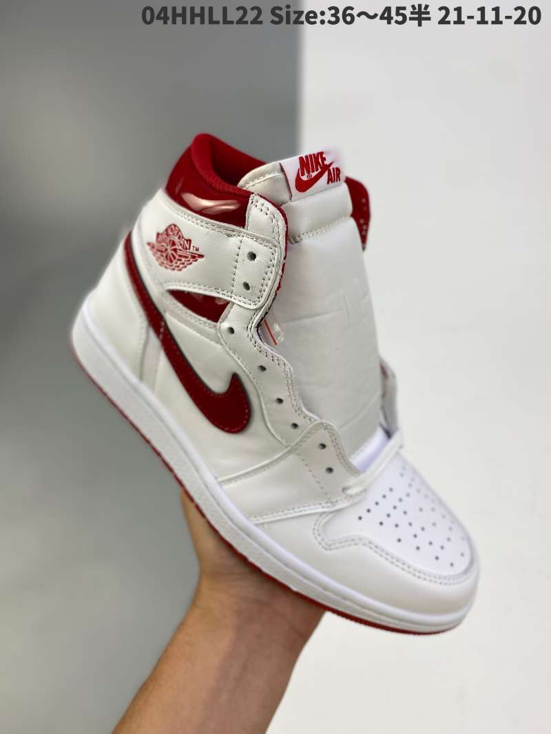 Jual Nike Air Jordan 1 Retro Metallic Red High Top White Red Aj1 Nike ...