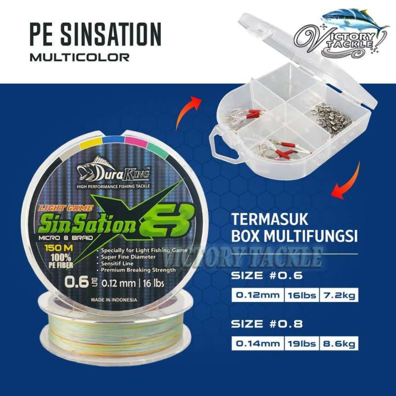 Jual SENAR PANCING BENANGPE DURAKING SINSATION X8 LIGHT GAME 300 METER ...