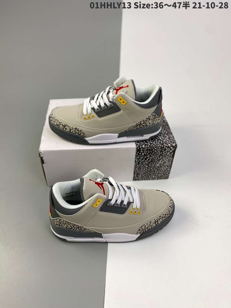Jual NIKE Air Jordan 3 Retro Black Cement aj3 Jordan 3rd generation aj3 ...