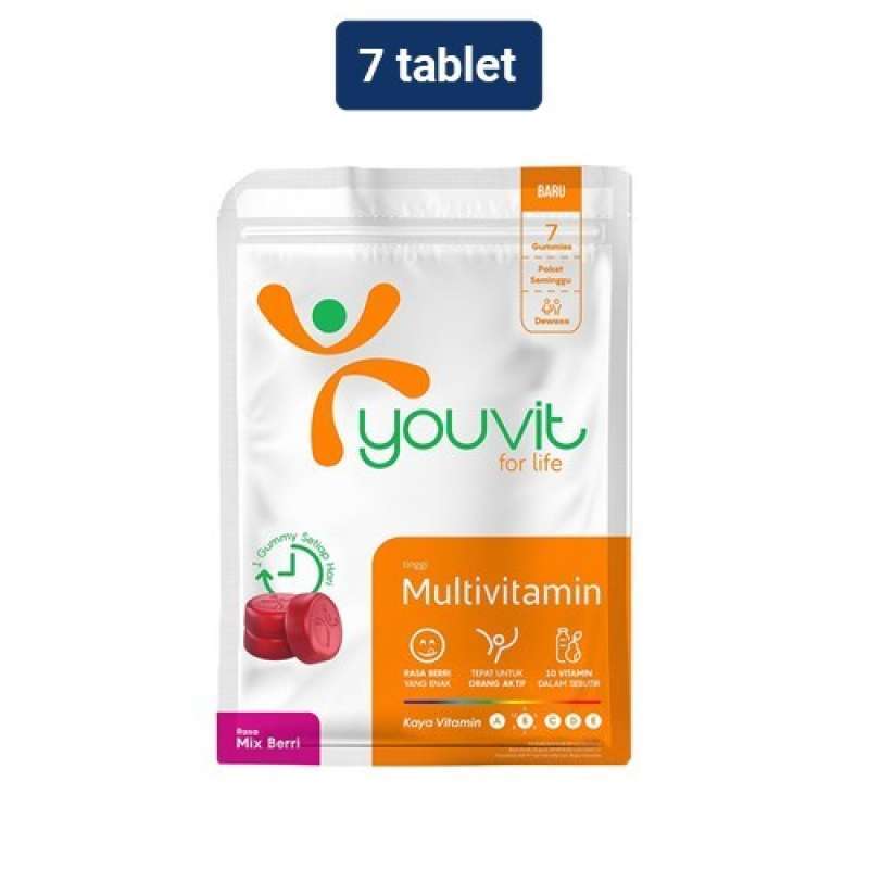 Jual YOUVIT Multivitamin Gummy Dewasa Isi 7 Kemasan Pouch di Seller MEL THE SHOP - Kelapa Gading ...