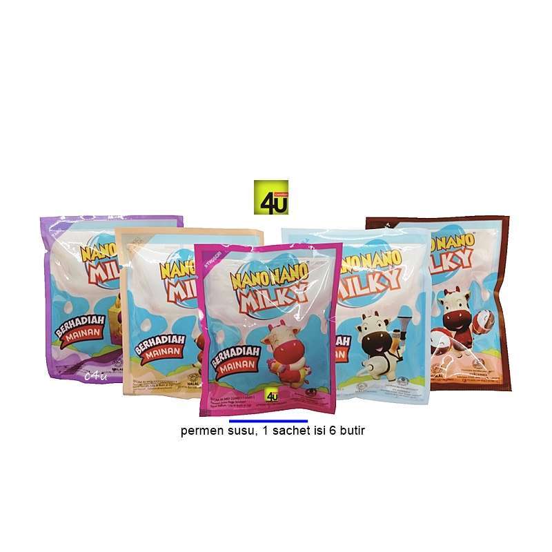 Promo Nano Nano MILKY - Permen Susu - 1 SACHET Isi 6 butir Diskon 28% ...