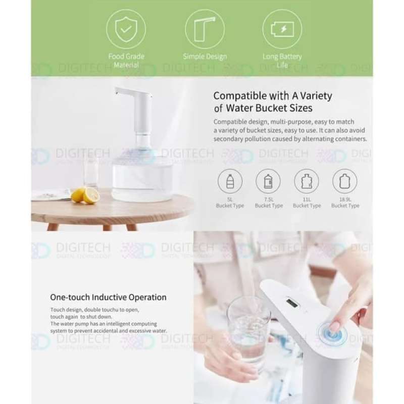 Jual SPECIAL XIAOMI WATER PUMP WITH TDS AUTOMATIC USB POMPA GALON di ...