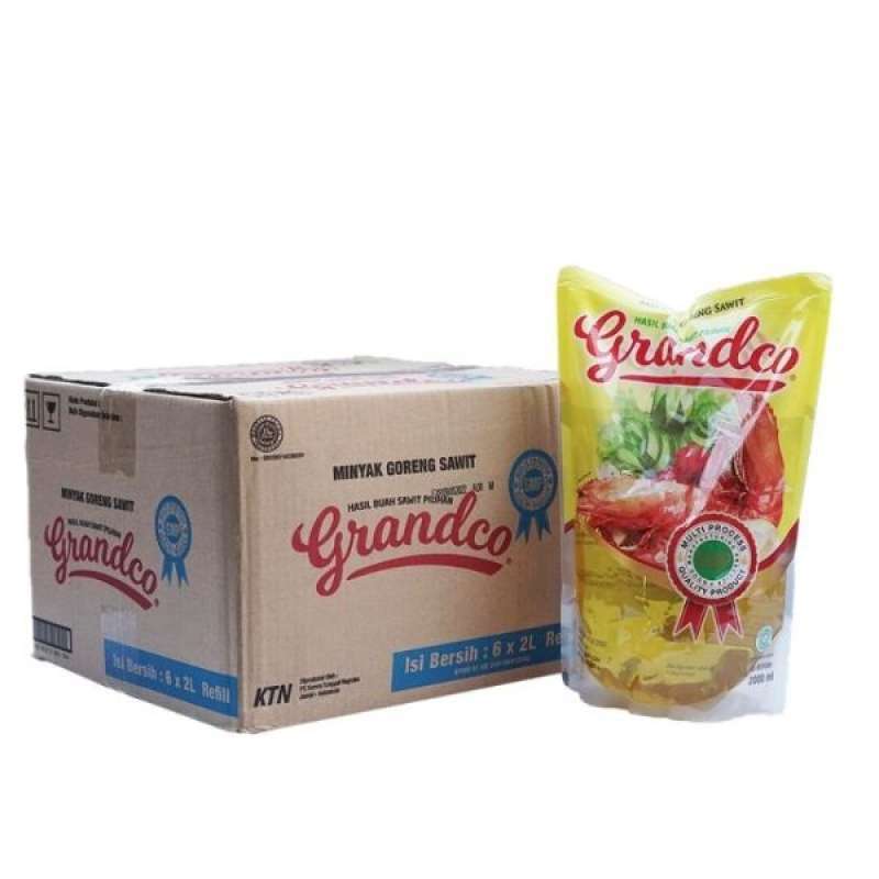 Jual Grandco Minyak Goreng 2 Liter (1 Karton Isi 6 Pieces) Di Seller ...