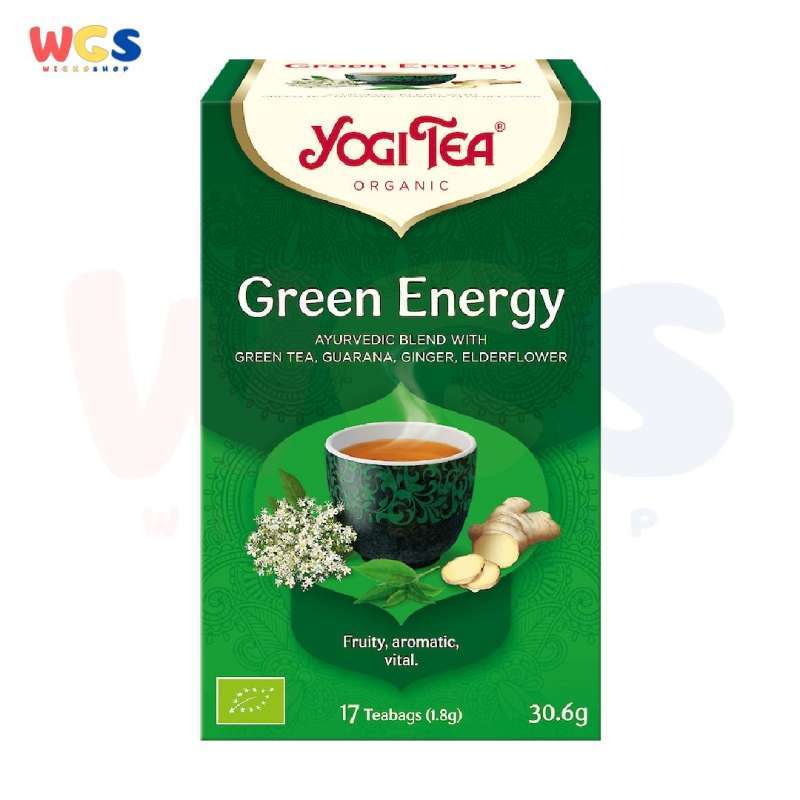 Jual Yogi Tea Organic Green Energy Ayurdevic Blend Herbal Tea 17p x 1 ...