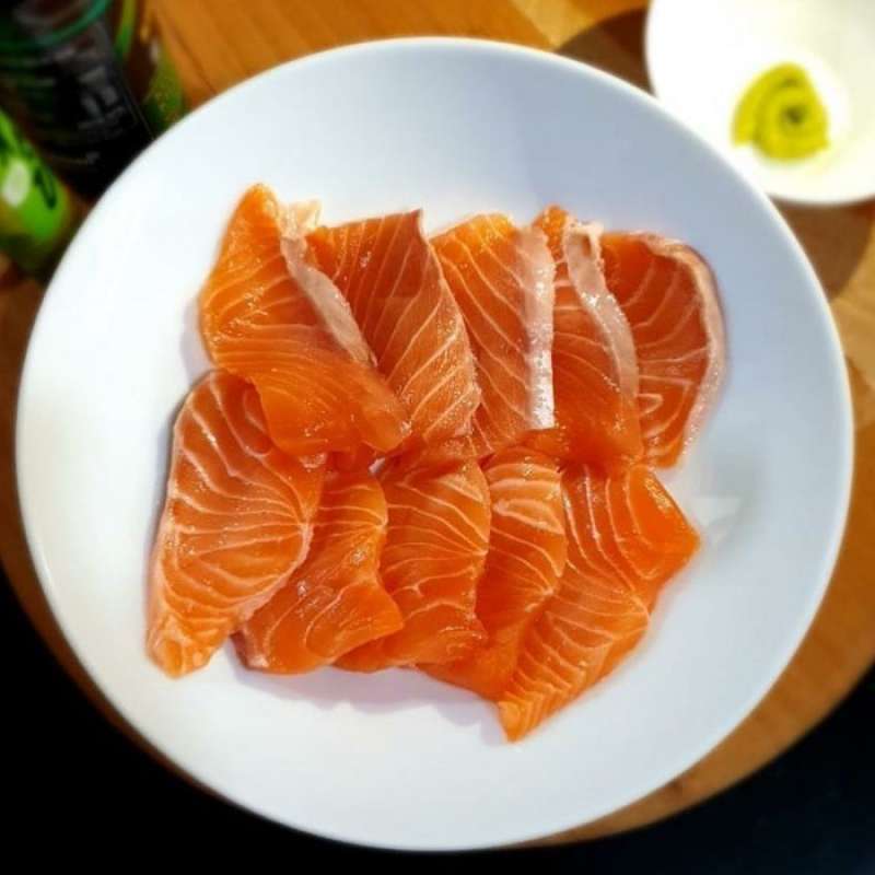 Promo Salmon Fillet Fresh Skinless Norway & Trout - 250 gram - 250 gram ...