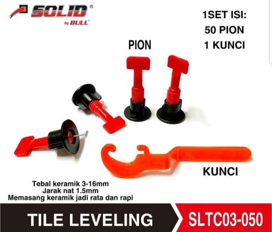 Jual Solid Tile Leveling Kit Set 50 Pcs/alat Memasang Keramik Nut Jadi ...