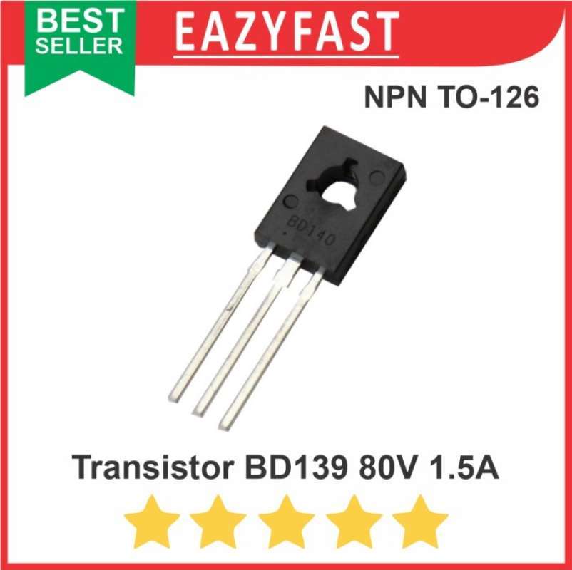Jual Transistor BD139 BD 139 BJT NPN Power Driver Switch Amplifier TO ...