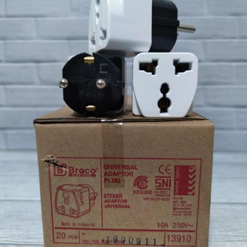 Jual Broco Over Steker Universal 13910 Multi Plug 3p One Pro Adaptor Di ...