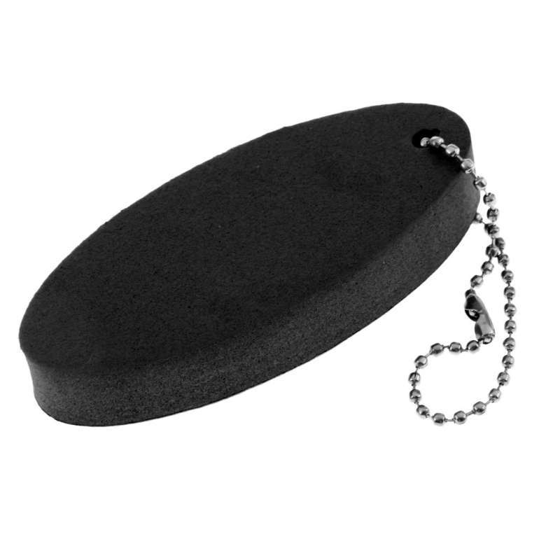 Jual Oval Shaped EVA Foam Floating Key Ring Beads Boat Keychain Black ...