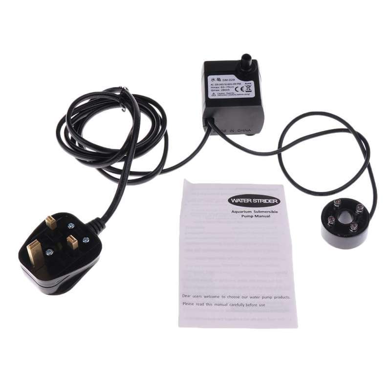 Jual Uk Plug Ultra Silent Aquarium Pond Submersible Pump Powerhead ...