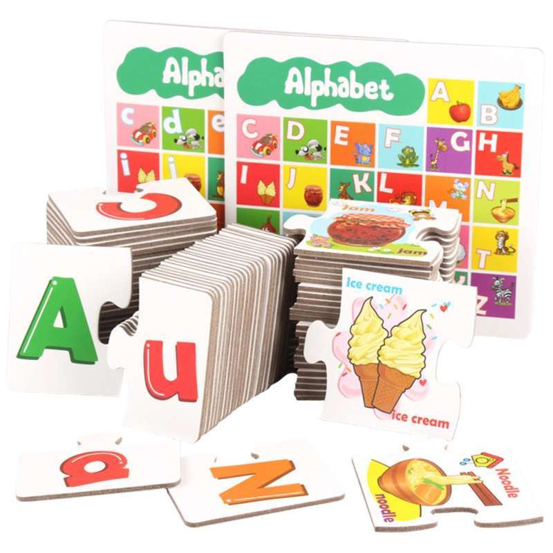 Jual Alphabet Flash Cards Montessori Skills Uppercase Lowercase ABC ...