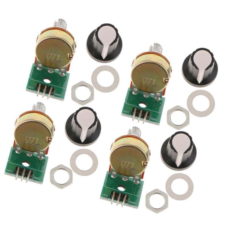Jual 4piece 10k Rotary Potentiometer Analog Knob Module 3p 4p Two Interfa Di Seller Baosity