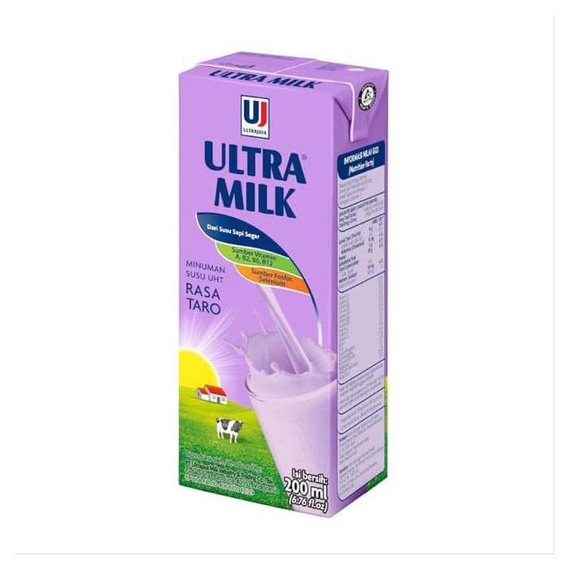 Promo Ultra Milk Taro Susu Cair [200 mL] Diskon 4% di Seller Sari Limo ...
