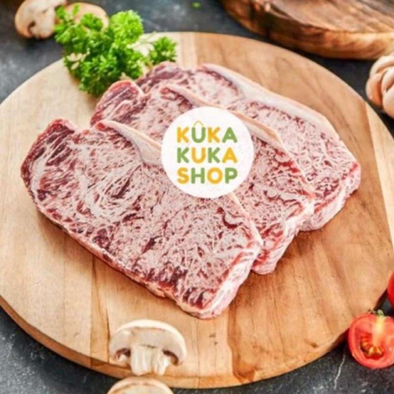 Jual Daging Sapi Wagyu Sirloin / Striploin Primary Meltique Beef Steak ...