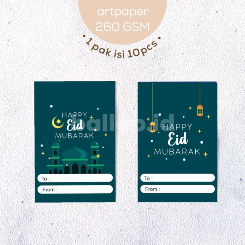 Jual [10PCS] LEBARAN Greeting Card Kartu Ucapan Hamper Hari Raya Idul ...