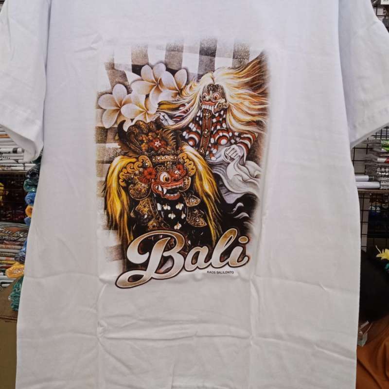 Promo Baju Kaos distro motif barong rangda khas bali Diskon 14% di ...