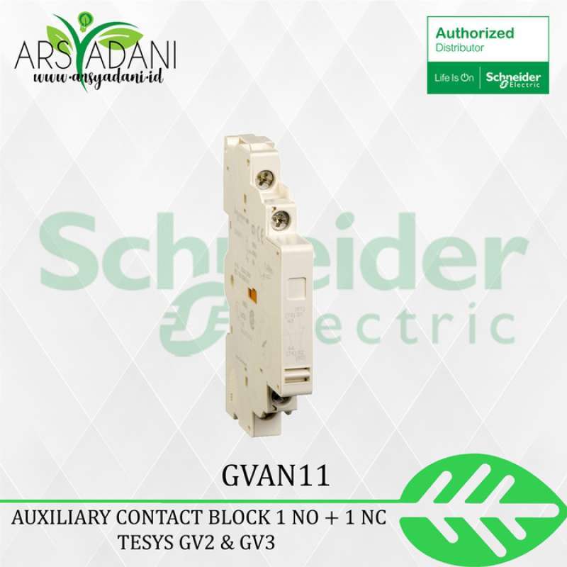 Jual GVAN11 - TeSys GV2 & GV3 auxiliary contact block schneider 1 NO ...