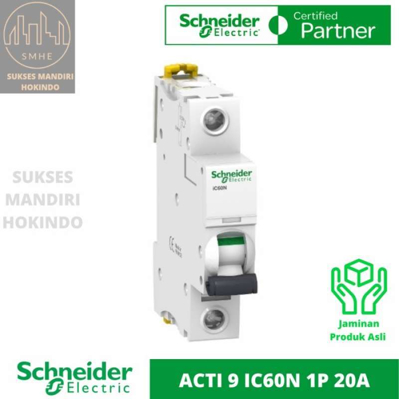 Jual Mcb Schneider Acti 9 Ic60n 1p 20a Original Sni / 1 Phase 20 Ampere Di Seller Berkah_ Shop ...