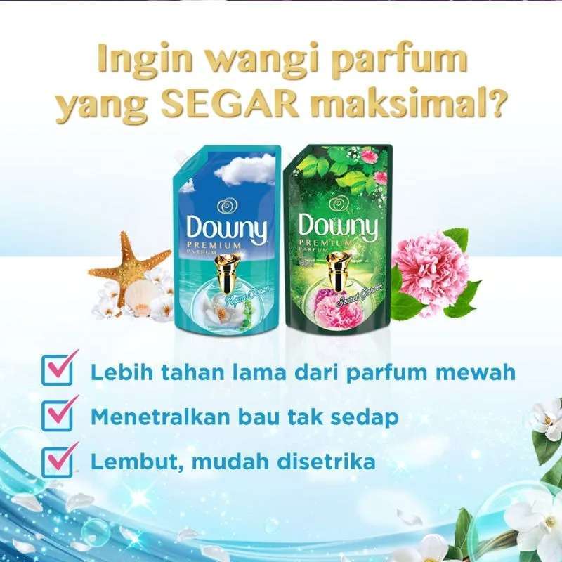 Promo Downy Sunrise Fresh Softener Pewangi Dan Pelembut Pakaian Konsentrat [1.4 L] Isi 3 Pcs ...