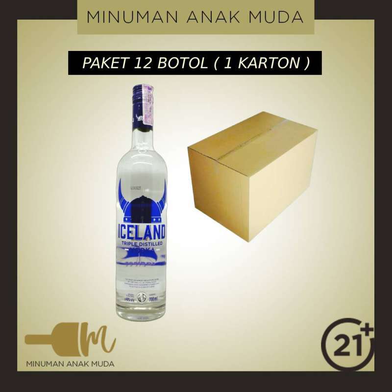 Jual Iceland Vodka 700ml 1 Karton / 12 Botol Di Seller Minuman Anak ...