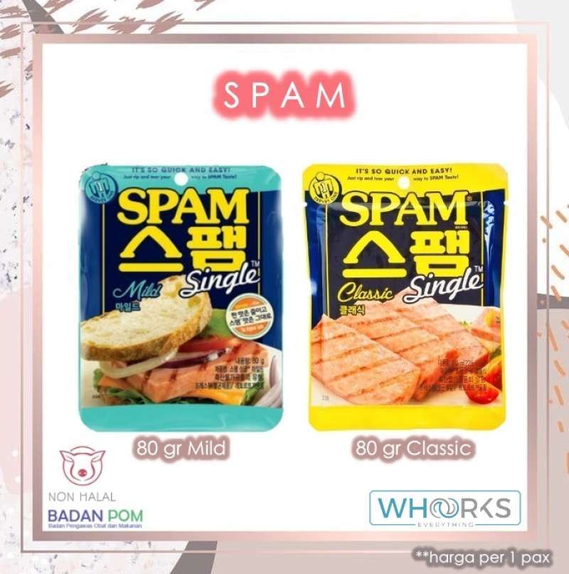 Jual SPAM KOREA 80gr 200gr 340gr Kornet Babi Daging Cornet Korea - SPAM ...