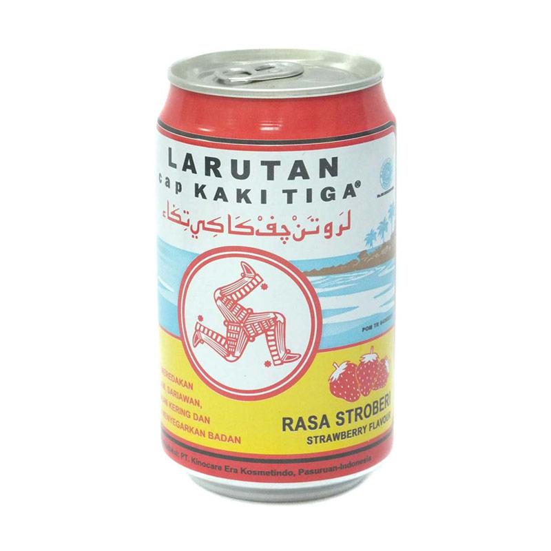 Promo Cap Kaki Tiga K3 Strawbery Larutan Penyegar [320 mL/ Kemasan ...