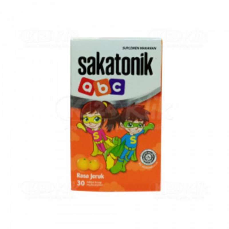 Promo Sakatonik ABC Tablet Hisap Rasa Jeruk Vitamin Anak [30 Tablet ...