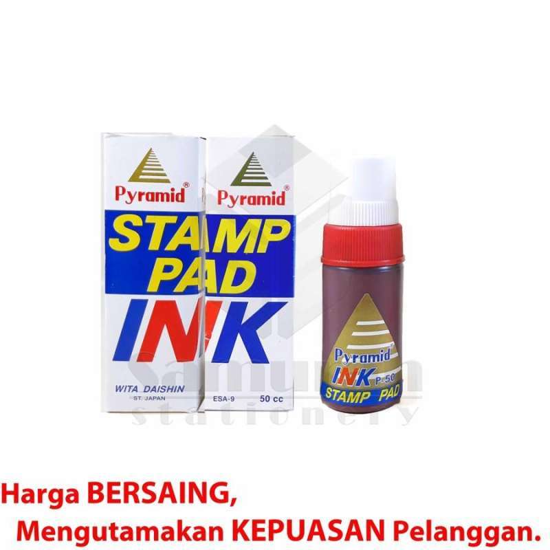 Jual Isi ulang Tinta Bak Stampel Piramid / Refill Stamp Pad Ink Pyramid ...