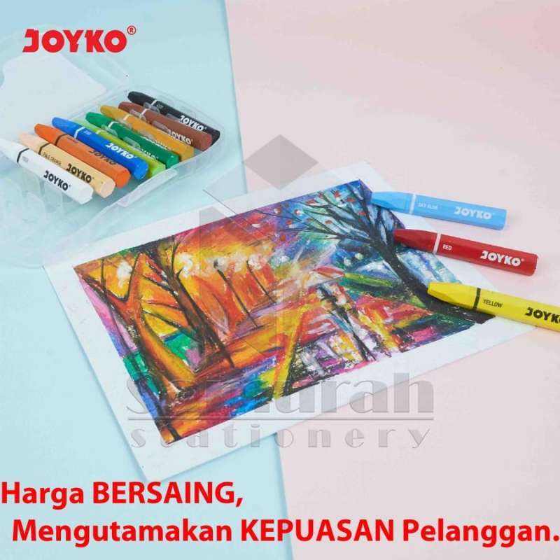 Jual Crayon Joyko Op-12s / Oil Pastel Op 12s / Krayon Minyak 12 Warna ...