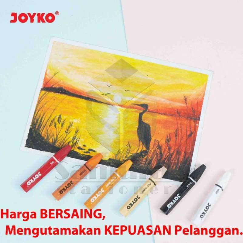 Jual Crayon Joyko Op-12s / Oil Pastel Op 12s / Krayon Minyak 12 Warna ...