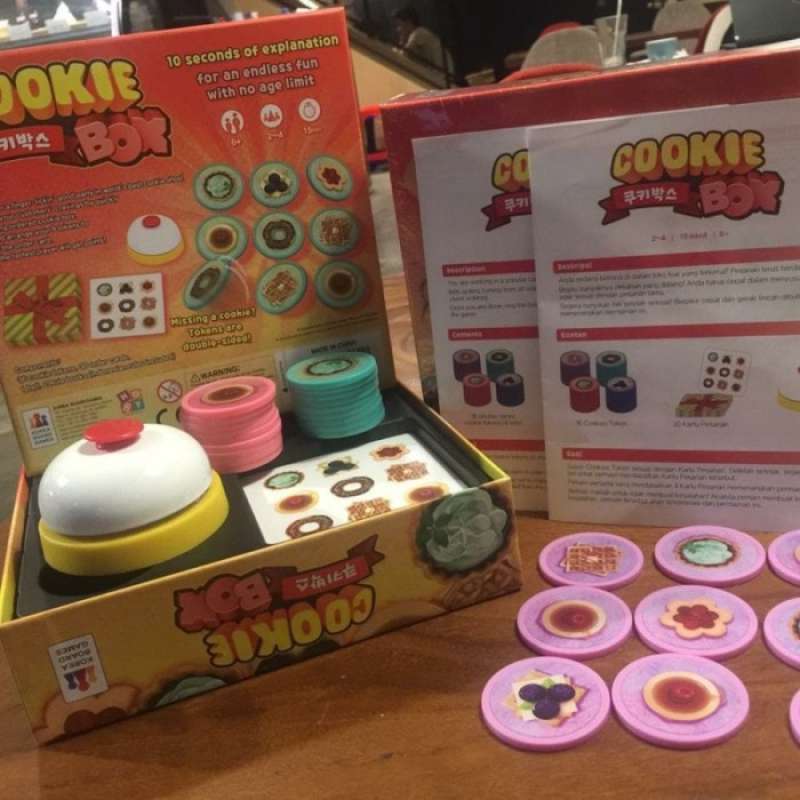 Jual Mainan Family Board Game Cookie Box Korean Boardgame Menyusun Kue ...