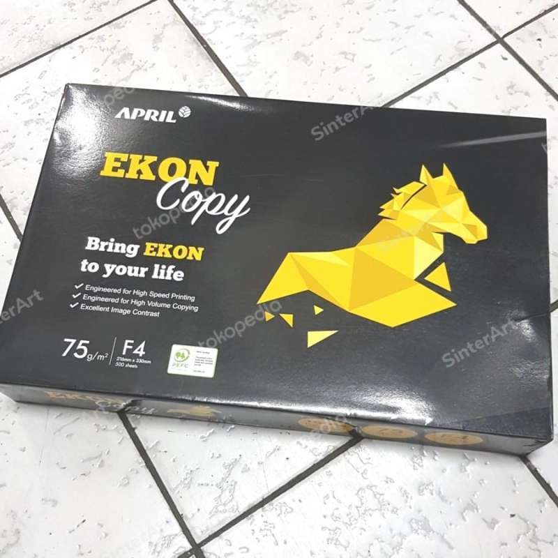 Jual Ekon Kertas Folio F4 HVS Putih Printer Copy 75 gram 70 di Seller ...