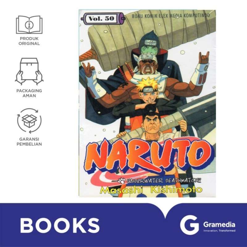 Promo Original Naruto 50 Buku Komik Manga Diskon 22% di Seller MegaJaya ...