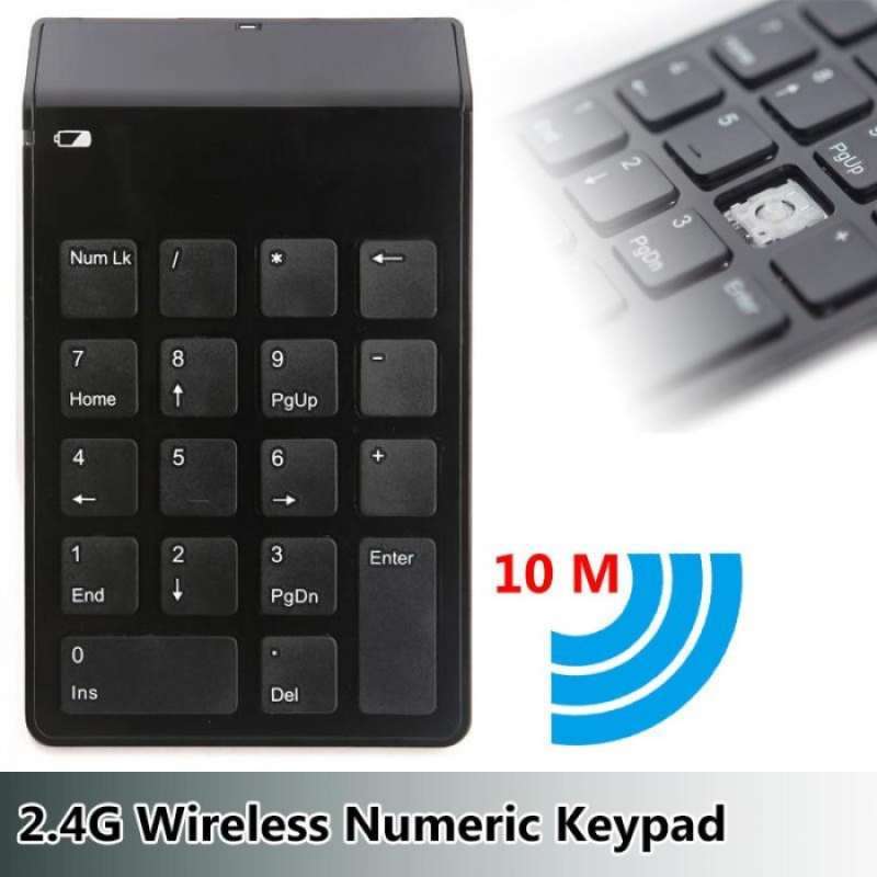 Jual Keypad Numeric Wireless 2 4ghz 10 Meter Keyboard Nomor Keypad