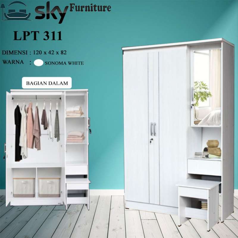 Buat Ruangan Semakin Fungsional dan Lapang dengan 15 Rekomendasi Lemari 3 Pintu Minimalis yang ...